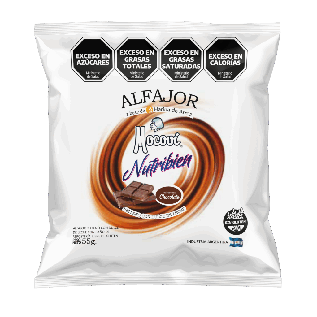 CAJA ALFAJOR NUTRIBIEN COBERTURA CHOCOLATE NEGRO 12 UNIDADES - Arroz Mocoví